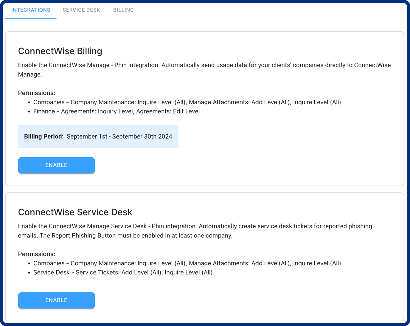 ConnectWise Manage Integrations