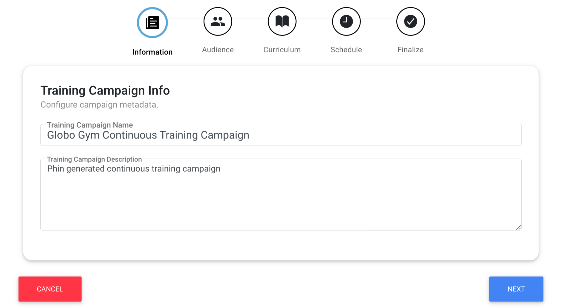 How to Edit Continuous Training Campaigns