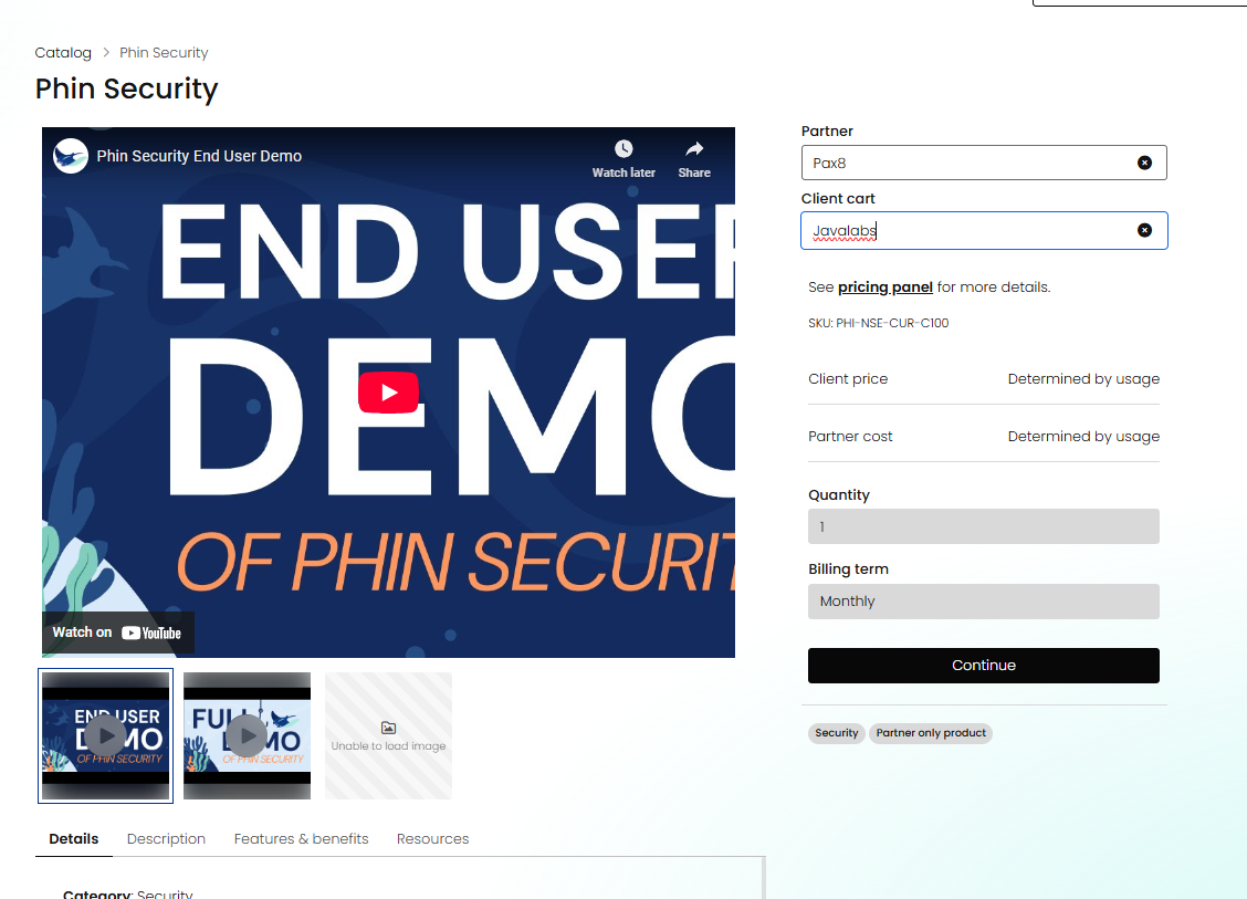 How do I purchase Phin through Pax8?